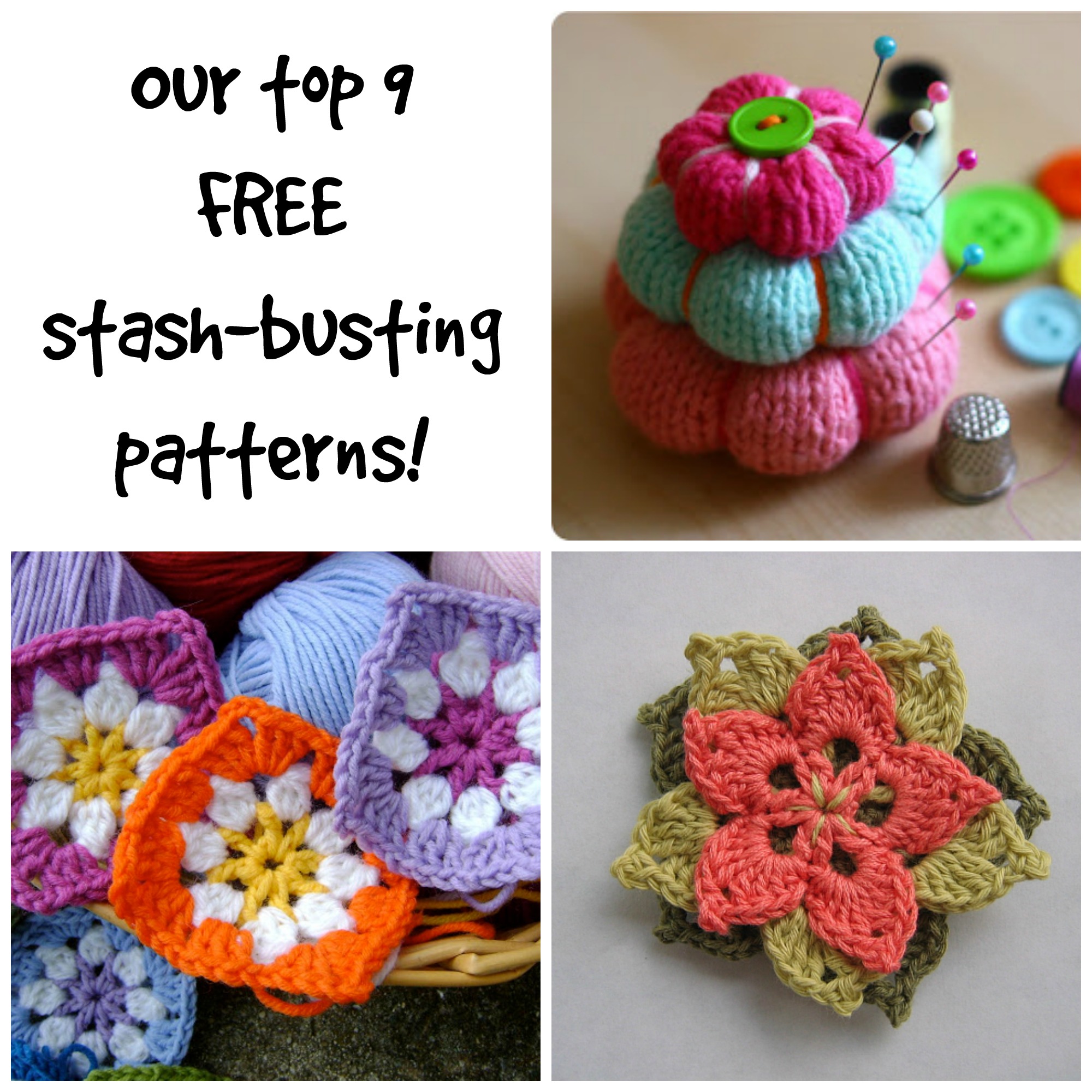 Our top 9 FREE stash-busting patterns | Blog | Let's Knit Magazine