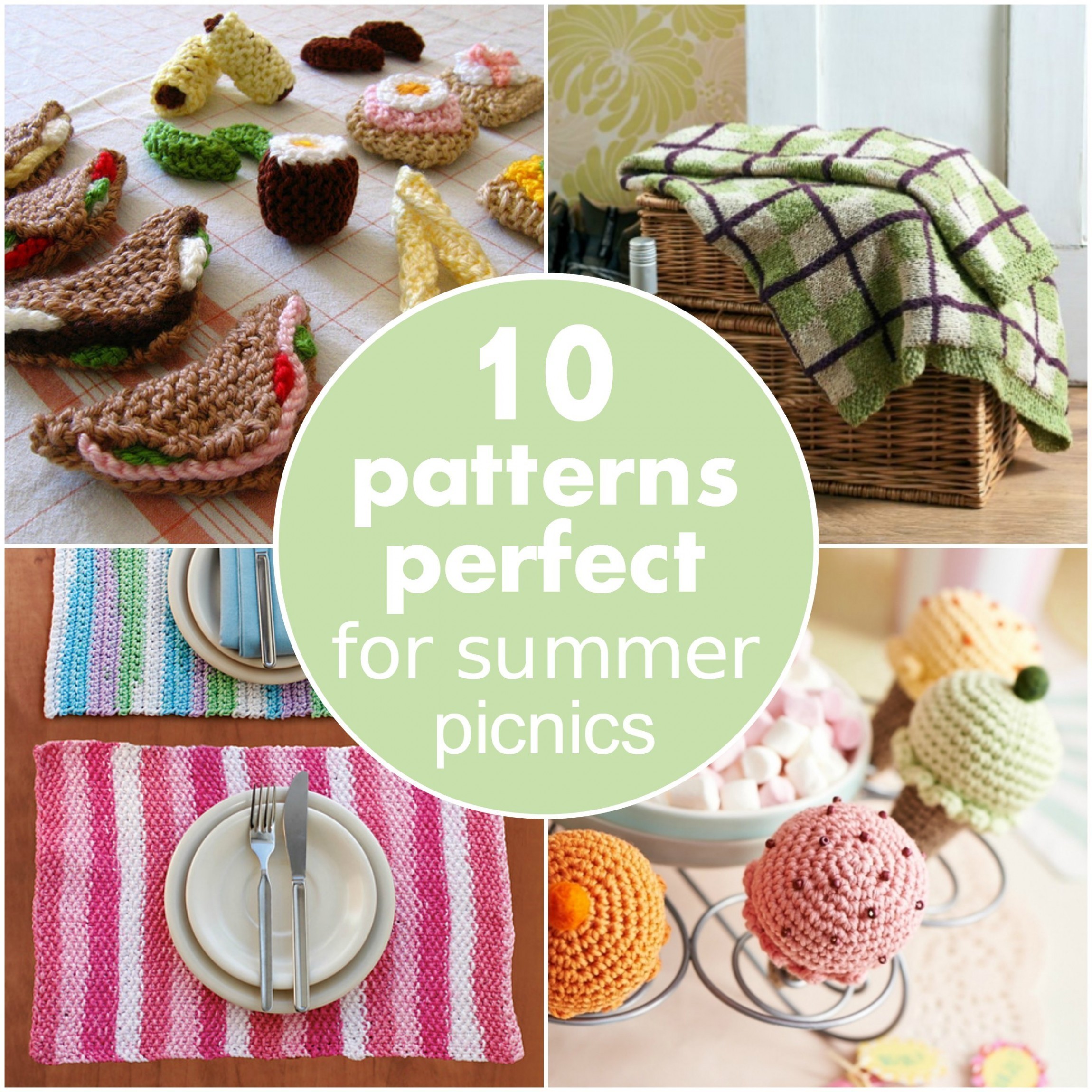 10 patterns perfect for summer picnics | Blog | Let's Knit Magazine