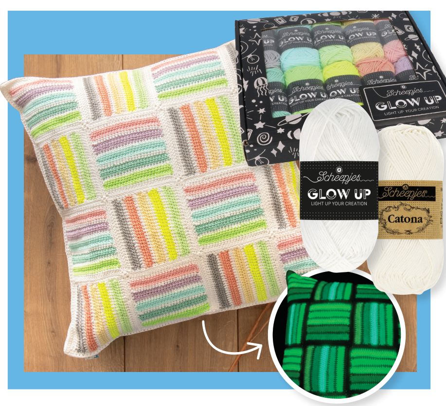 Win a Glow Up yarn bundle from Scheepjes | Giveaways | Let's Knit Magazine