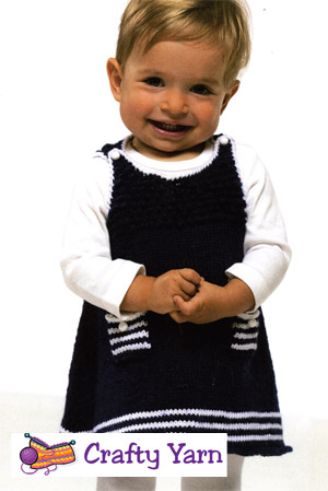 Sweet Sailor Dress | Knitting Patterns | Let's Knit Magazine
