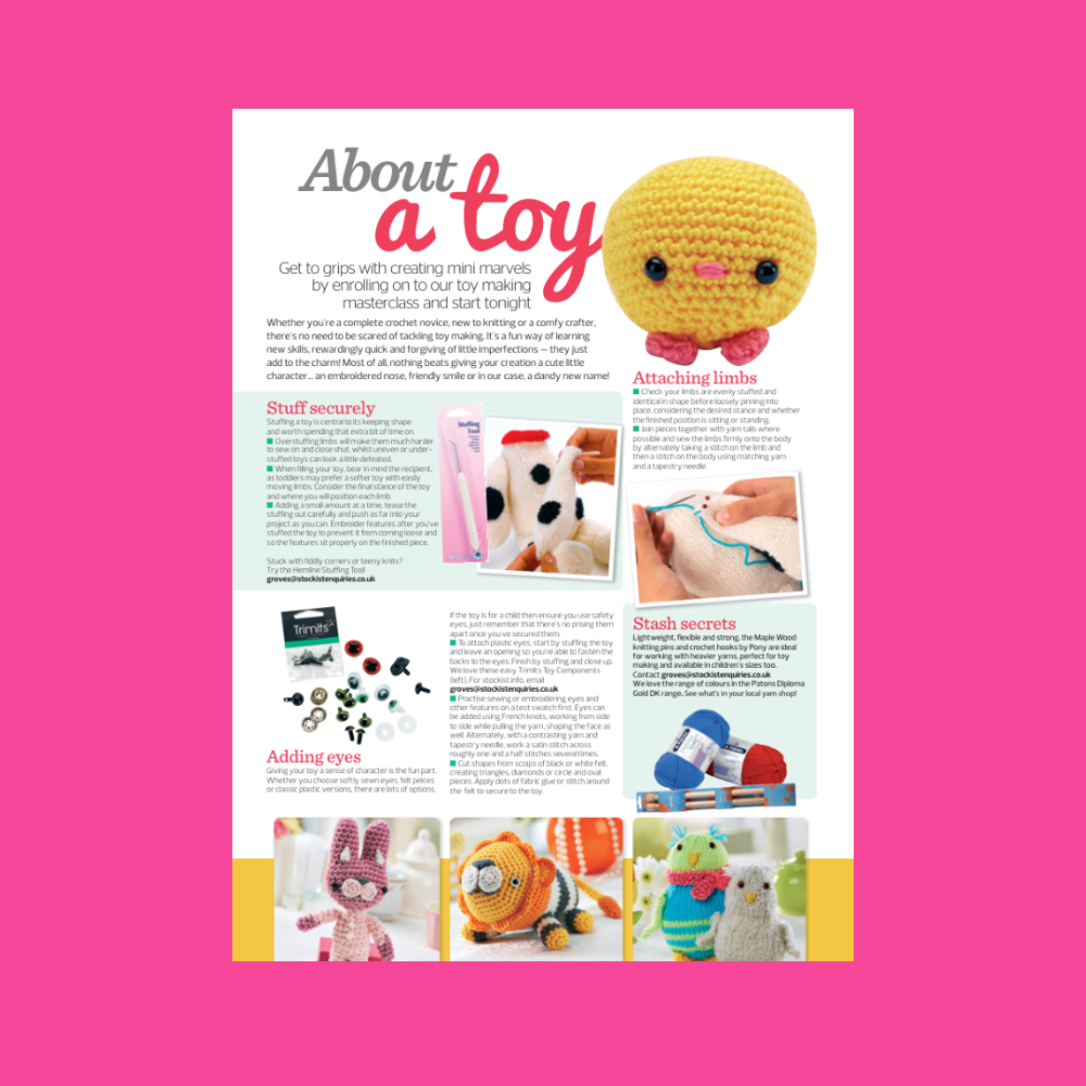 How to Knit: More Toy Knitting Tips | Knitting Patterns | Let's Knit ...
