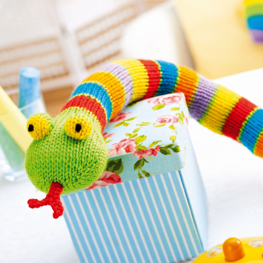 Kid’s Snake Toy Knitting Pattern | Knitting Patterns | Let's Knit Magazine