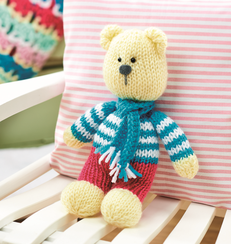 Easy Teddy Bear Knitting Pattern | Knitting Patterns | Let's Knit Magazine