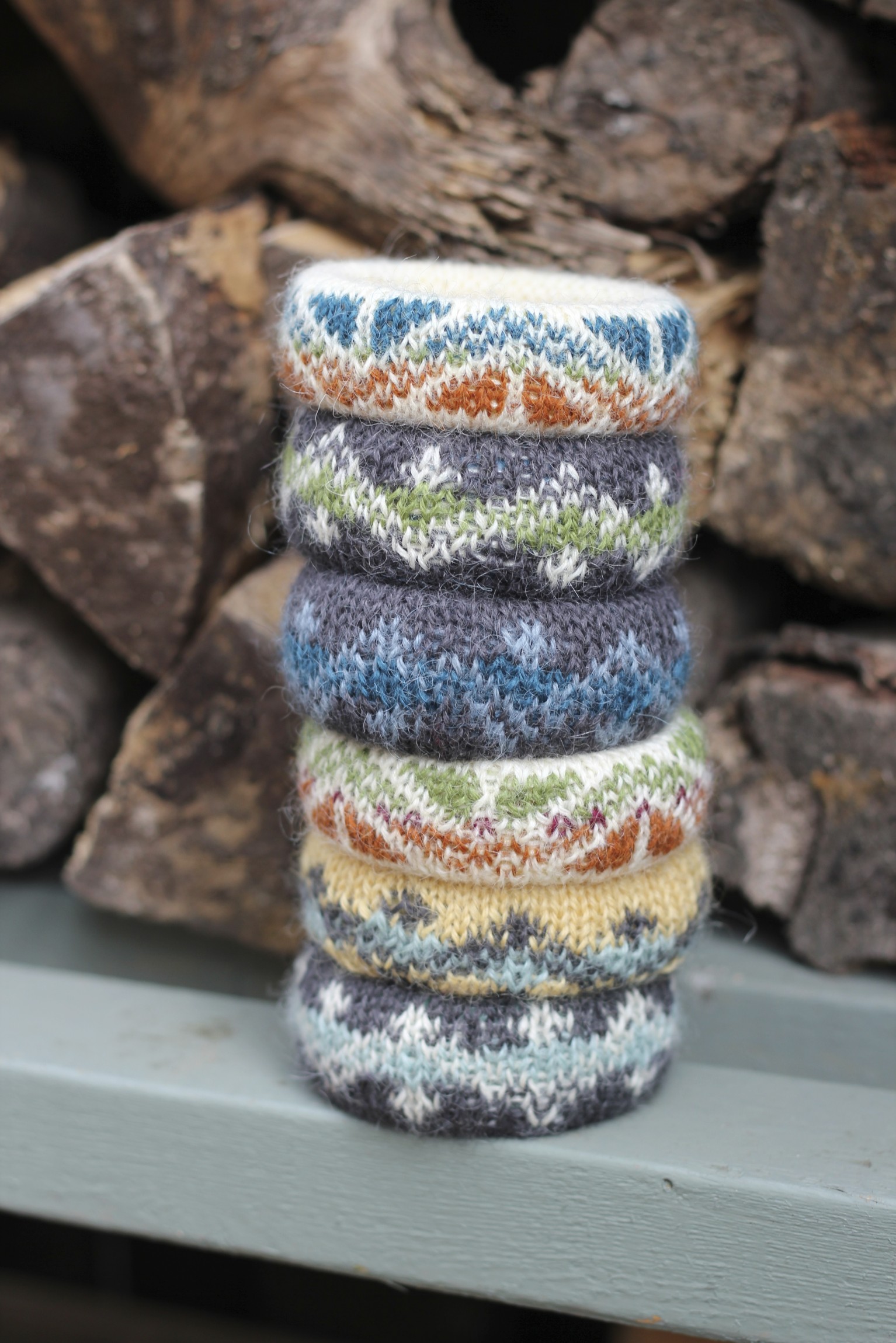 Baa Ram Ewe Titus bangles | Knitting Patterns | Let's Knit Magazine