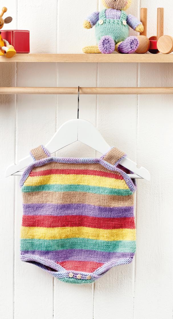 Baby Romper | Knitting Patterns | Let's Knit Magazine