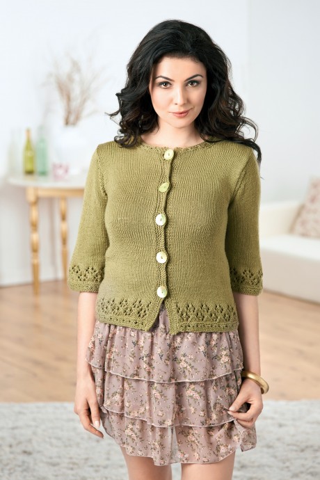 Bell-Shaped Cardigan | Knitting Patterns | Let's Knit Magazine
