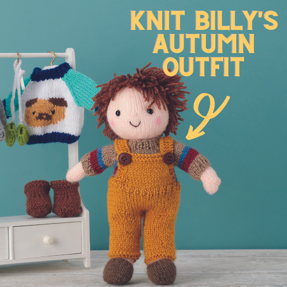 Billy Doll: Autumn Outfit | Knitting Patterns | Let's Knit Magazine
