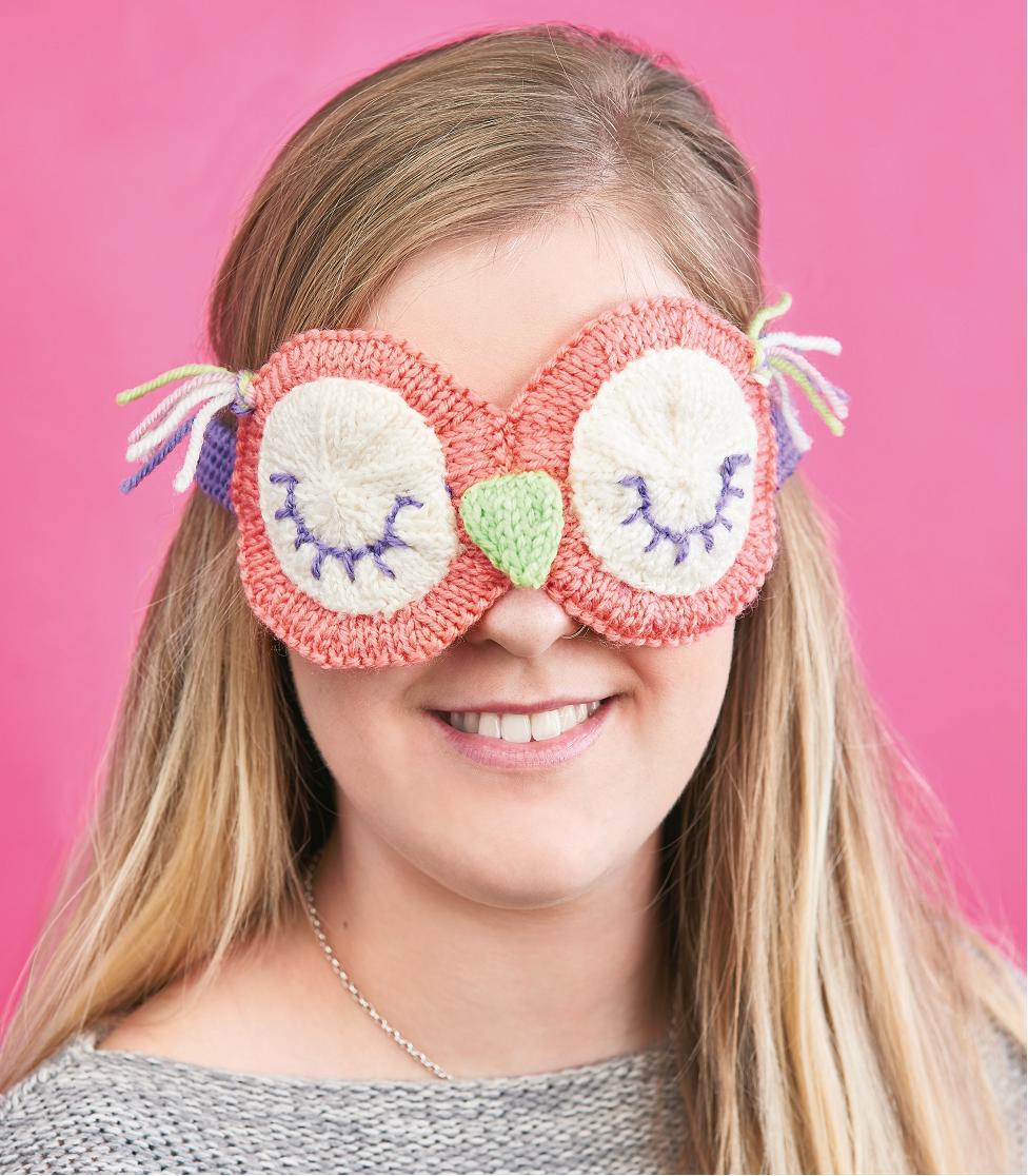 Bird Eye Masks | Knitting Patterns | Let's Knit Magazine