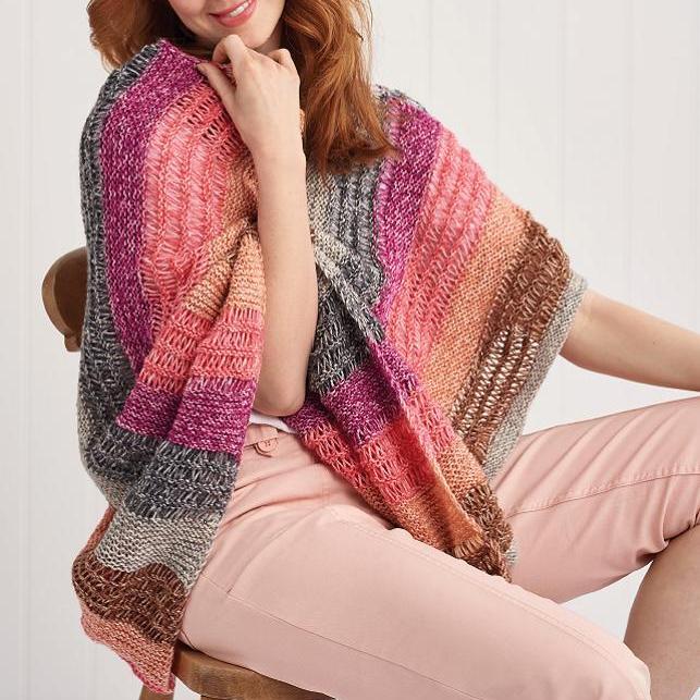 Boho Poncho Knitting Pattern | Knitting Patterns | Let's Knit Magazine