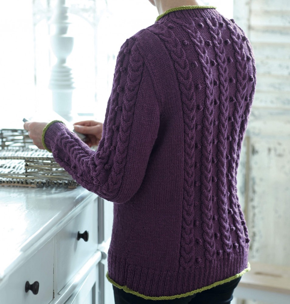 Cable and Bobble Jumper | Knitting Patterns | Let's Knit Magazine