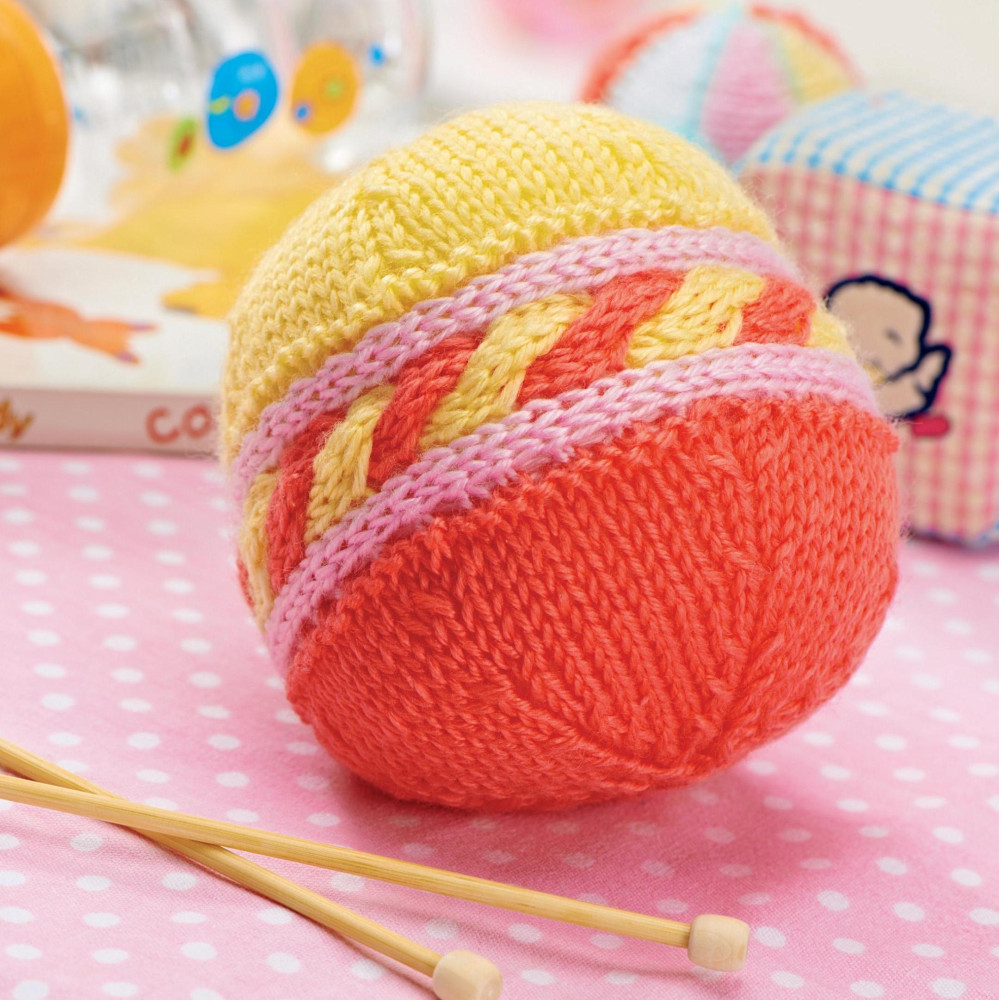 Cabled Ball Toy Knitting Pattern | Knitting Patterns | Let's Knit Magazine