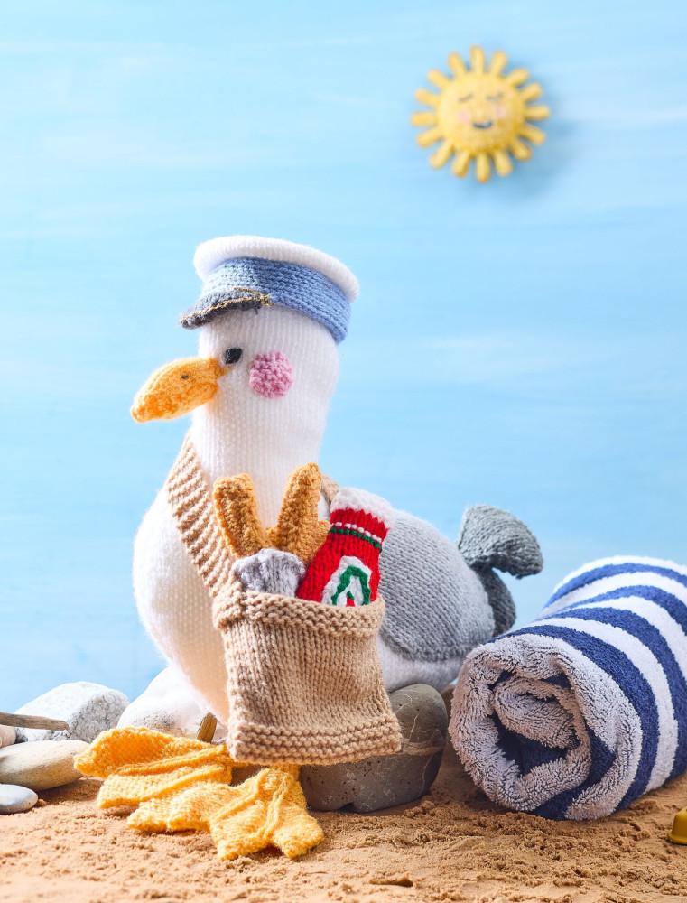Seagull Toy Knitting Pattern: Captain Chips by Val Pierce | Knitting ...