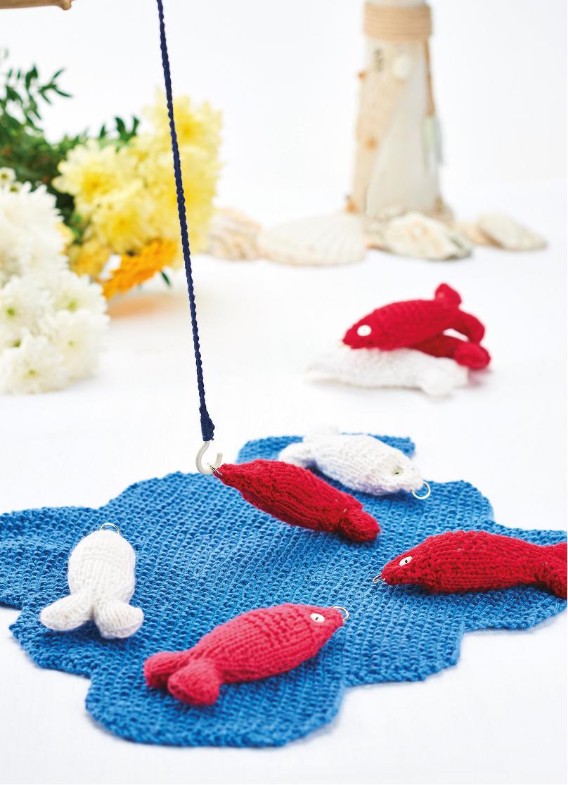 Children’s Fishing Game Toy Pattern | Knitting Patterns | Let's Knit ...