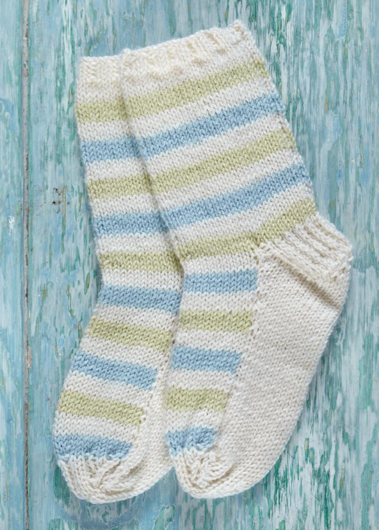 Child’s Stripey Socks | Knitting Patterns | Let's Knit Magazine