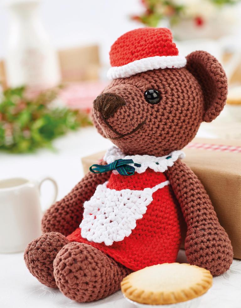 Crochet Christmas Baking Teddy Bear | Crochet Patterns | Let's Knit ...