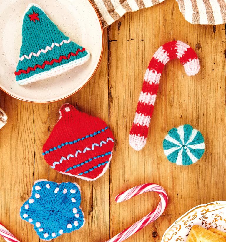 Christmas Biscuits & Sweets | Knitting Patterns | Let's Knit Magazine