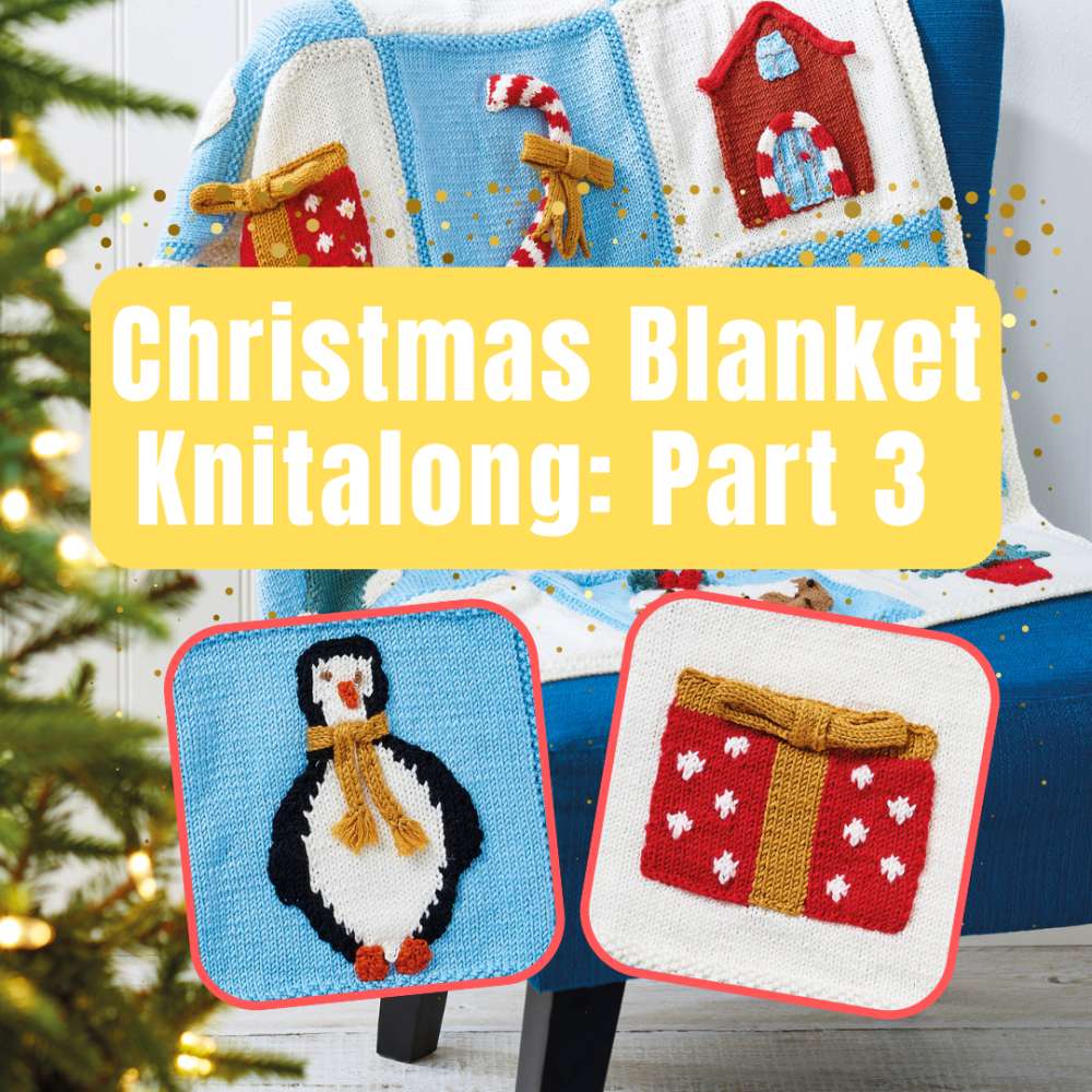 Christmas Blanket Knitalong Part 3 | Knitting Patterns | Let's Knit ...