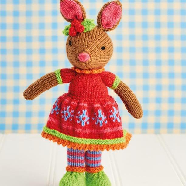 Christmas Bunny Toy | Knitting Patterns | Let's Knit Magazine