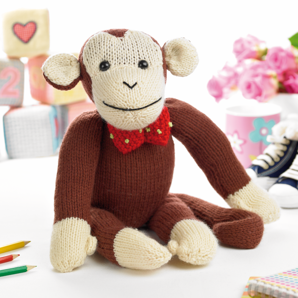 Val Pierce Monkey Toy Knitting Pattern | Knitting Patterns | Let's Knit ...