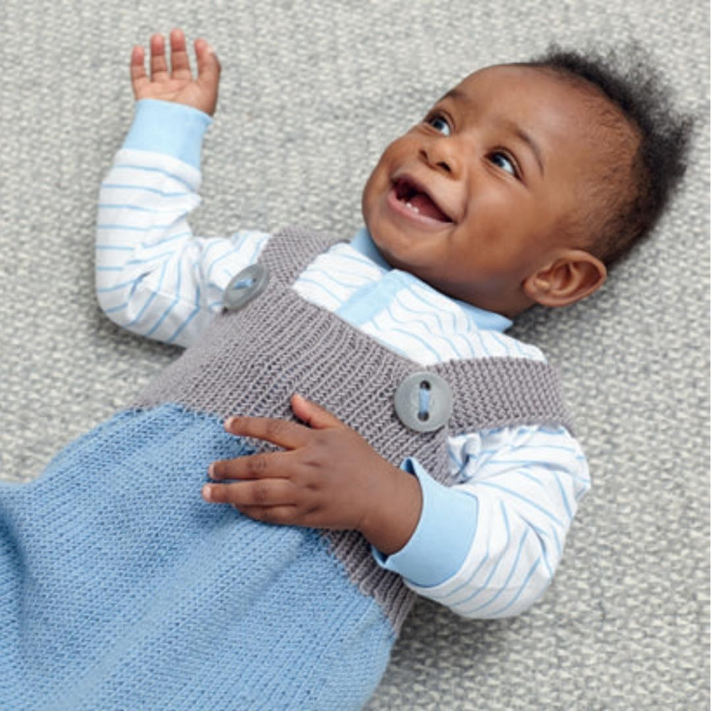 Baby Dungaree Blanket Cosy Knitting Pattern | Knitting Patterns | Let's ...