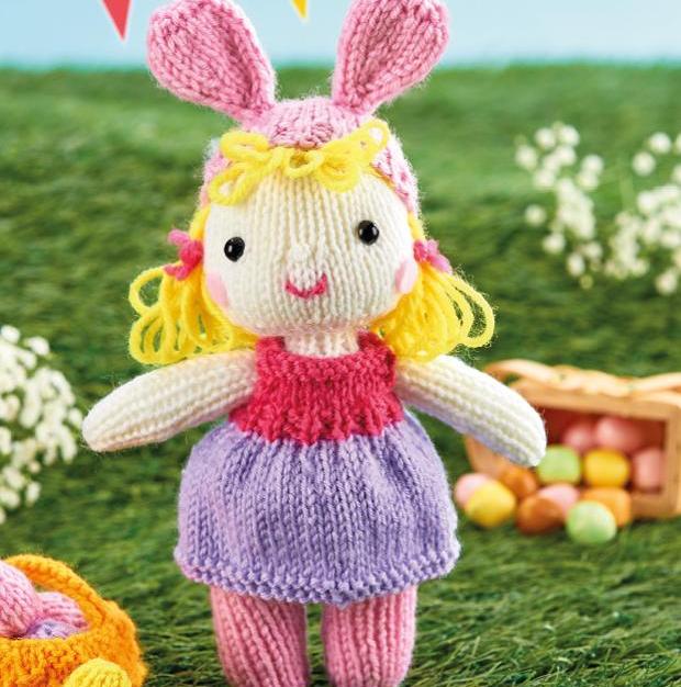 Easter Bunny Doll Knitting Pattern | Knitting Patterns | Let's Knit ...
