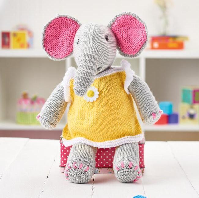 Ella Elephant Soft Toy | Knitting Patterns | Let's Knit Magazine