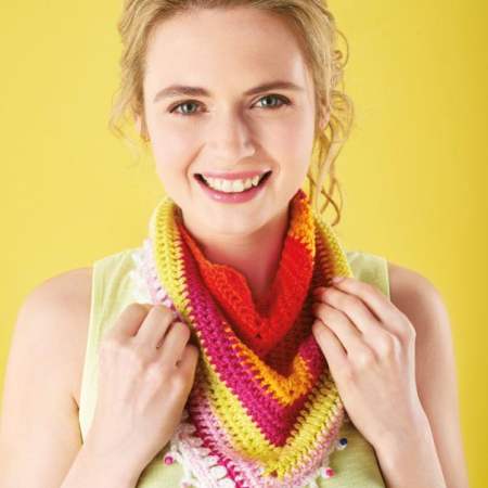Festival Neckerchief | Crochet Patterns | Let's Knit Magazine