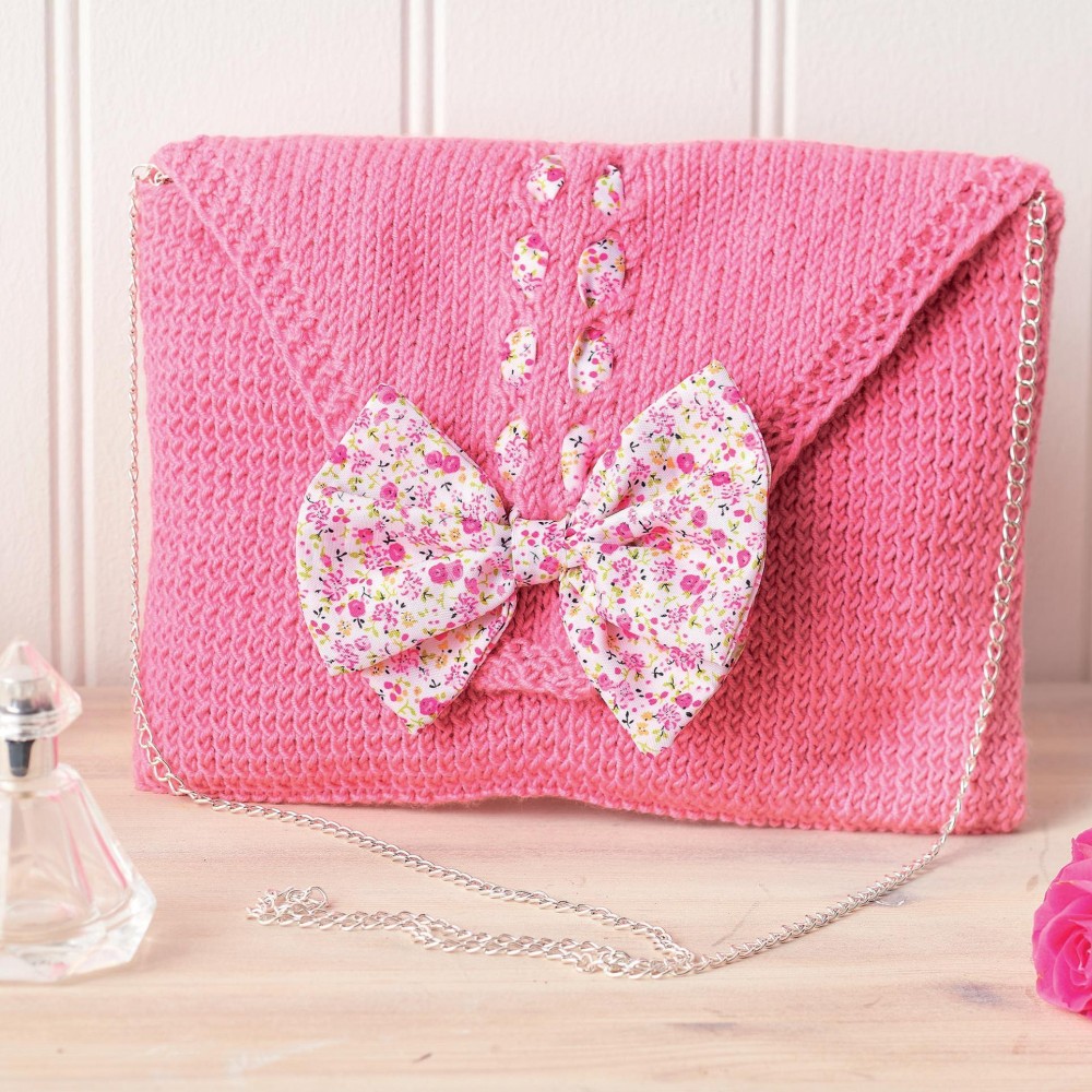 Envelope Clutch Bag Knitting Pattern | Knitting Patterns | Let's Knit ...