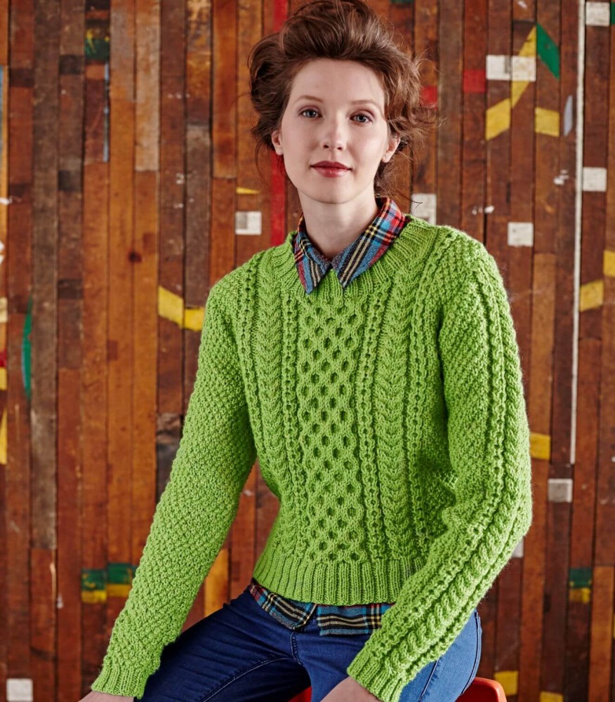 Rowan Textured Cable Jumper | Knitting Patterns | Let's Knit Magazine