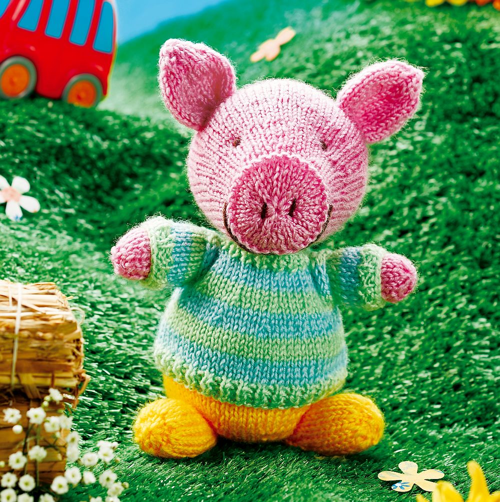 George The Pig Toy Knitting Pattern | Knitting Patterns | Let's Knit ...