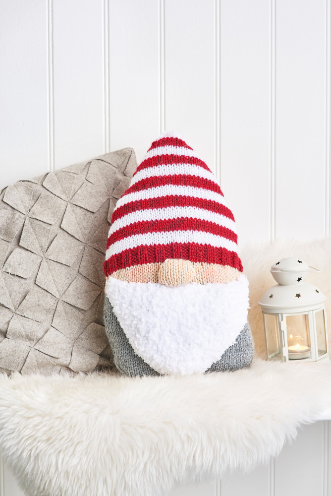 Christmas Gonk (Gnome) Cushion Knitting Pattern | Knitting Patterns ...