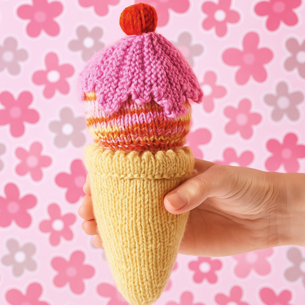 Ice Cream Game Toy Knitting Pattern | Knitting Patterns | Let's Knit ...