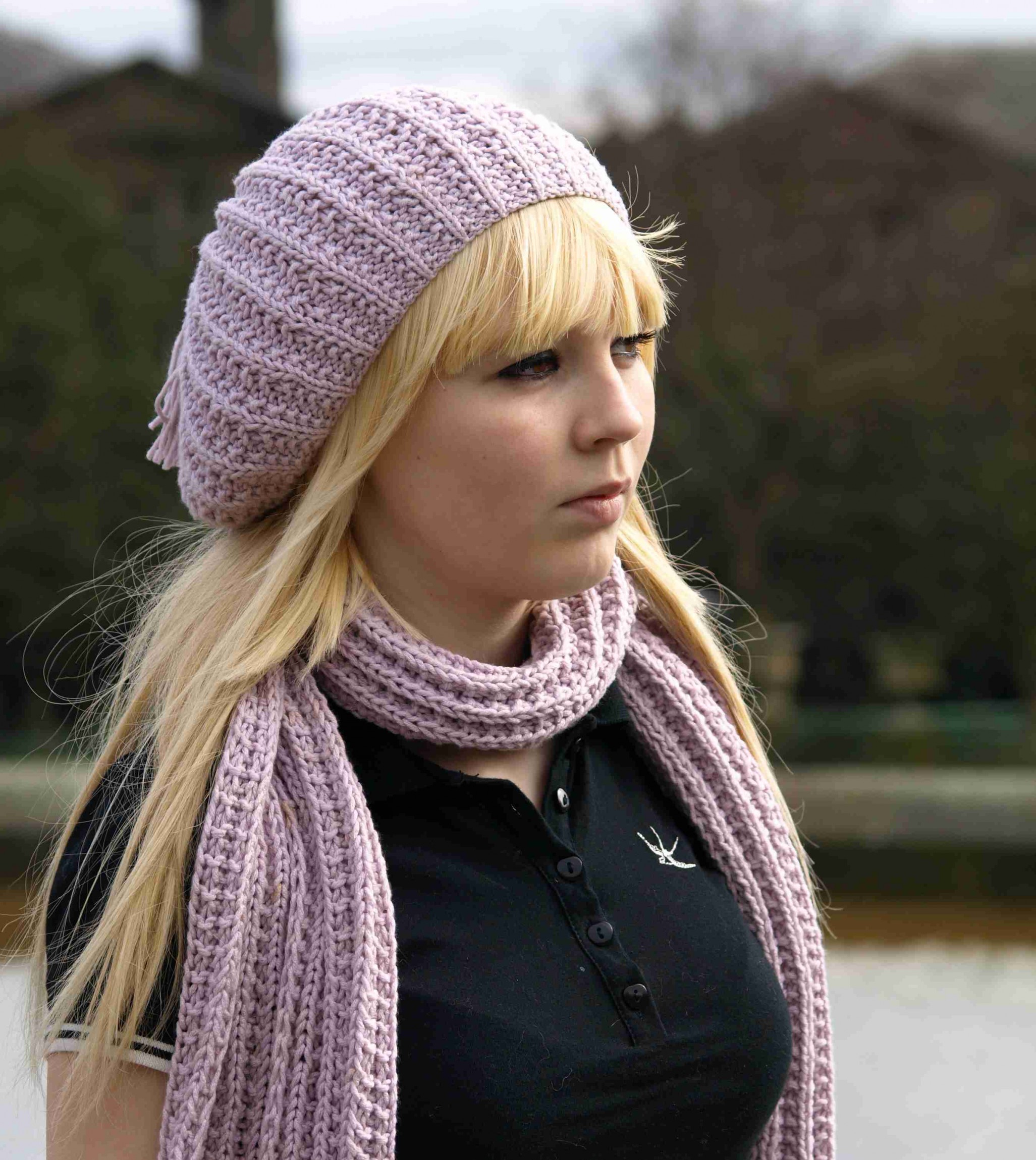 June Onigbanjo Hat and Scarf Set | Knitting Patterns | Let's Knit Magazine