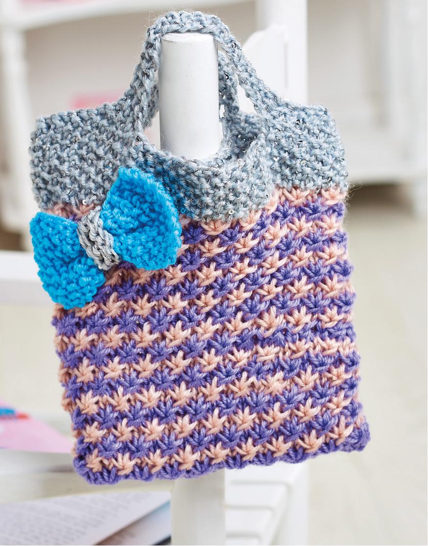 Kids handbag | Knitting Patterns | Let's Knit Magazine