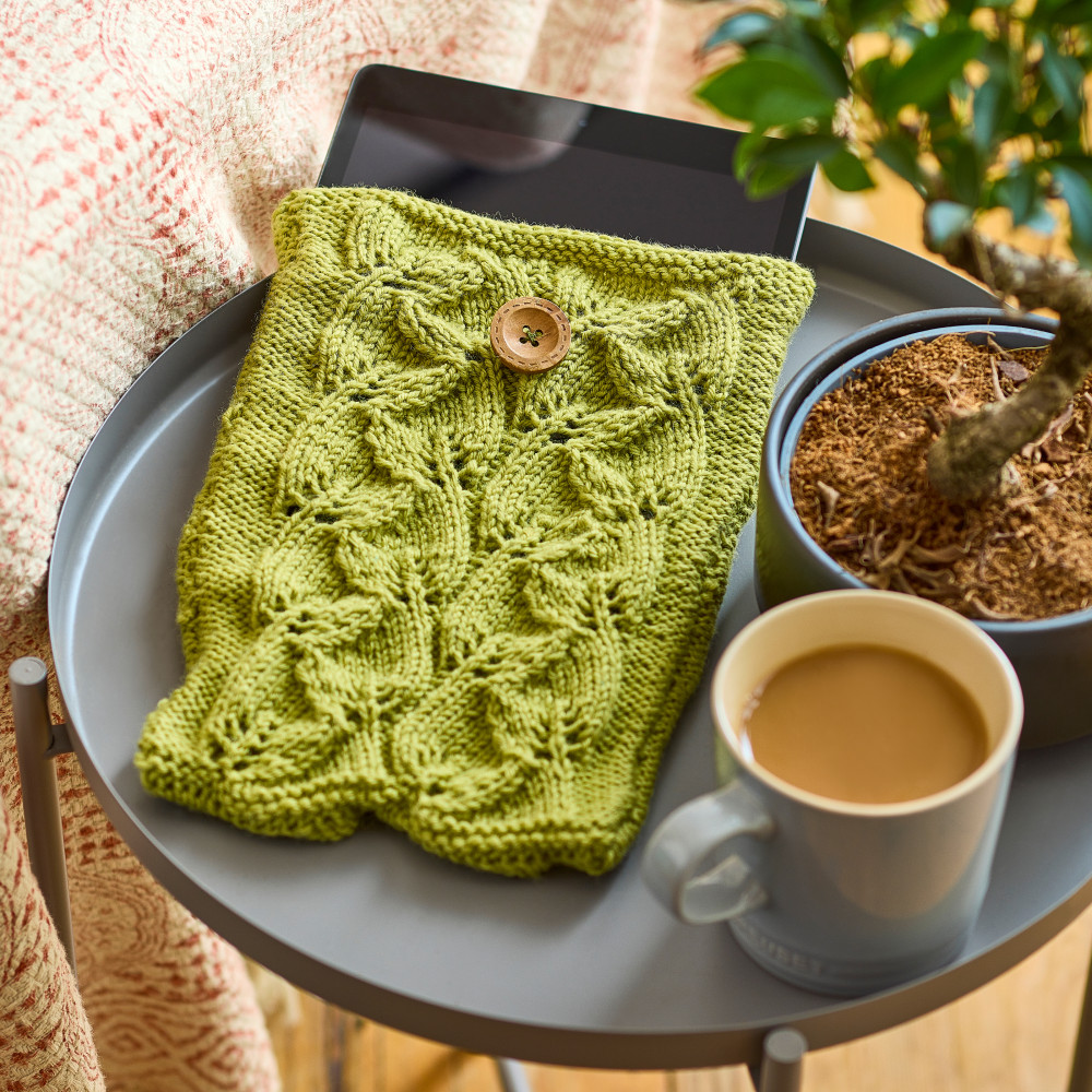 Leaf Lace Tablet Cover Knitting Pattern | Knitting Patterns | Let's ...