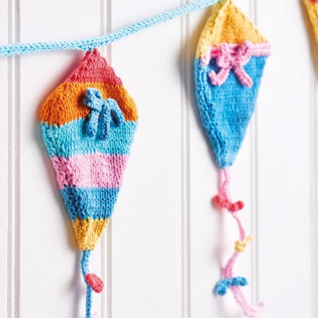 Kite Bunting Knitting Pattern | Knitting Patterns | Let's Knit Magazine
