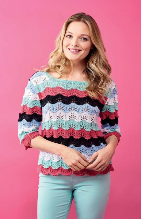 Scallop Sweater To Knit For Summer | Knitting Patterns | Let's Knit ...