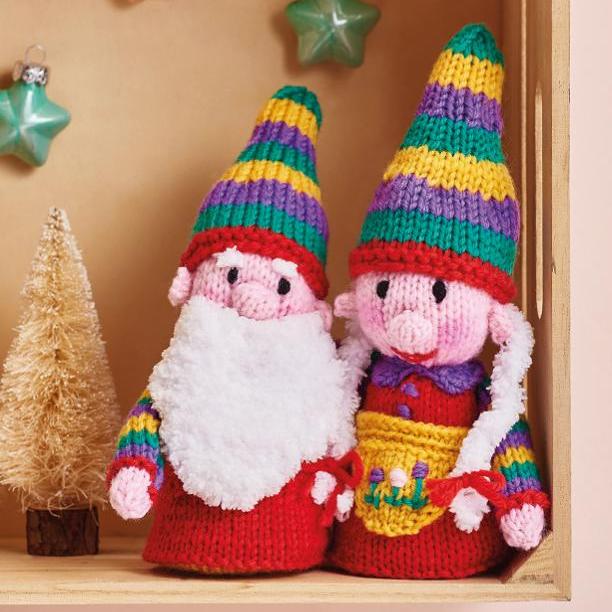 Knitted Christmas Gnomes (Gonks) | Knitting Patterns | Let's Knit Magazine
