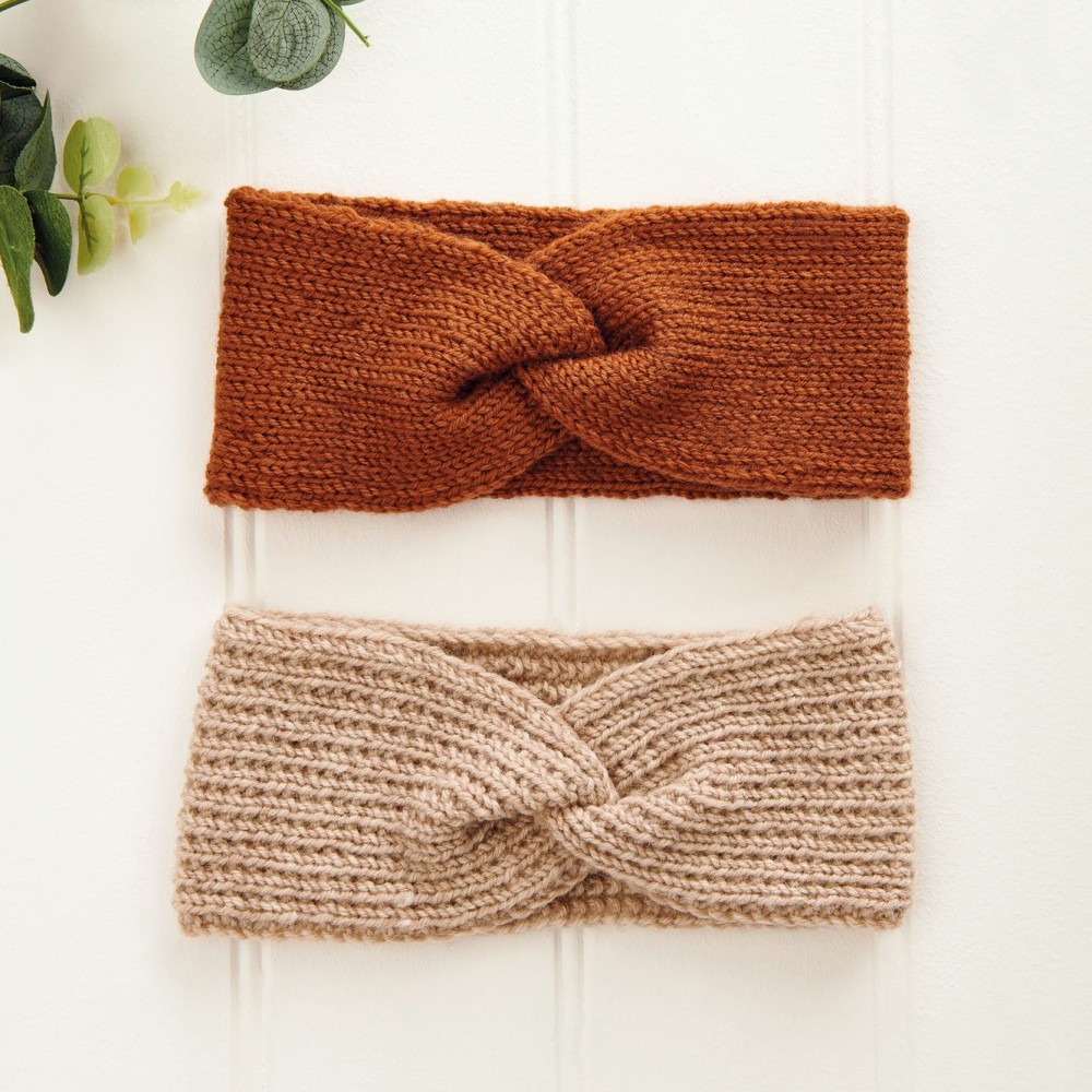Twisted Knitted Headbands | Knitting Patterns | Let's Knit Magazine