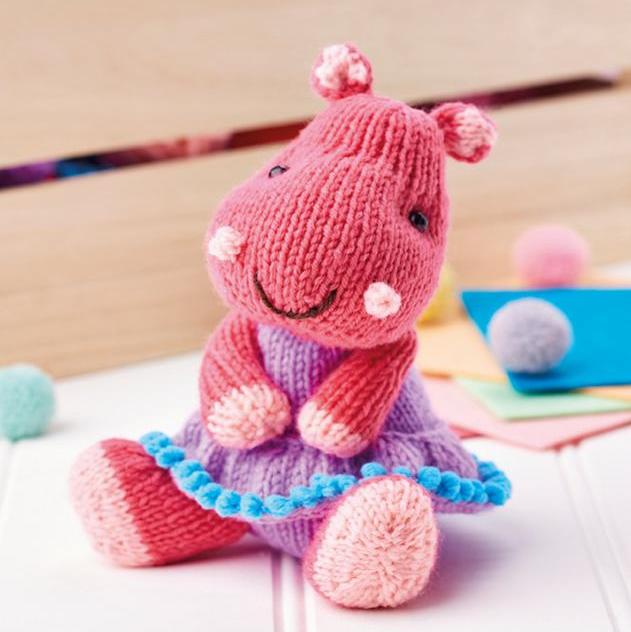 Knitted Hippo | Knitting Patterns | Let's Knit Magazine