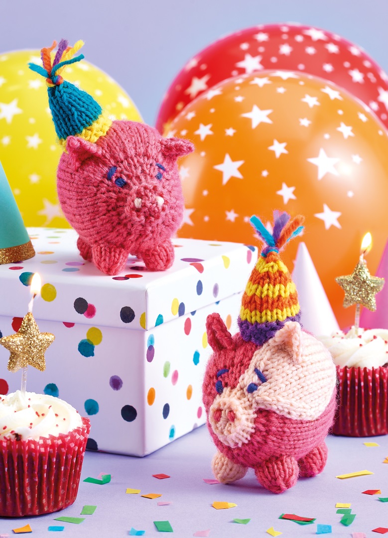 Party Pigs | Knitting Patterns | Let's Knit Magazine