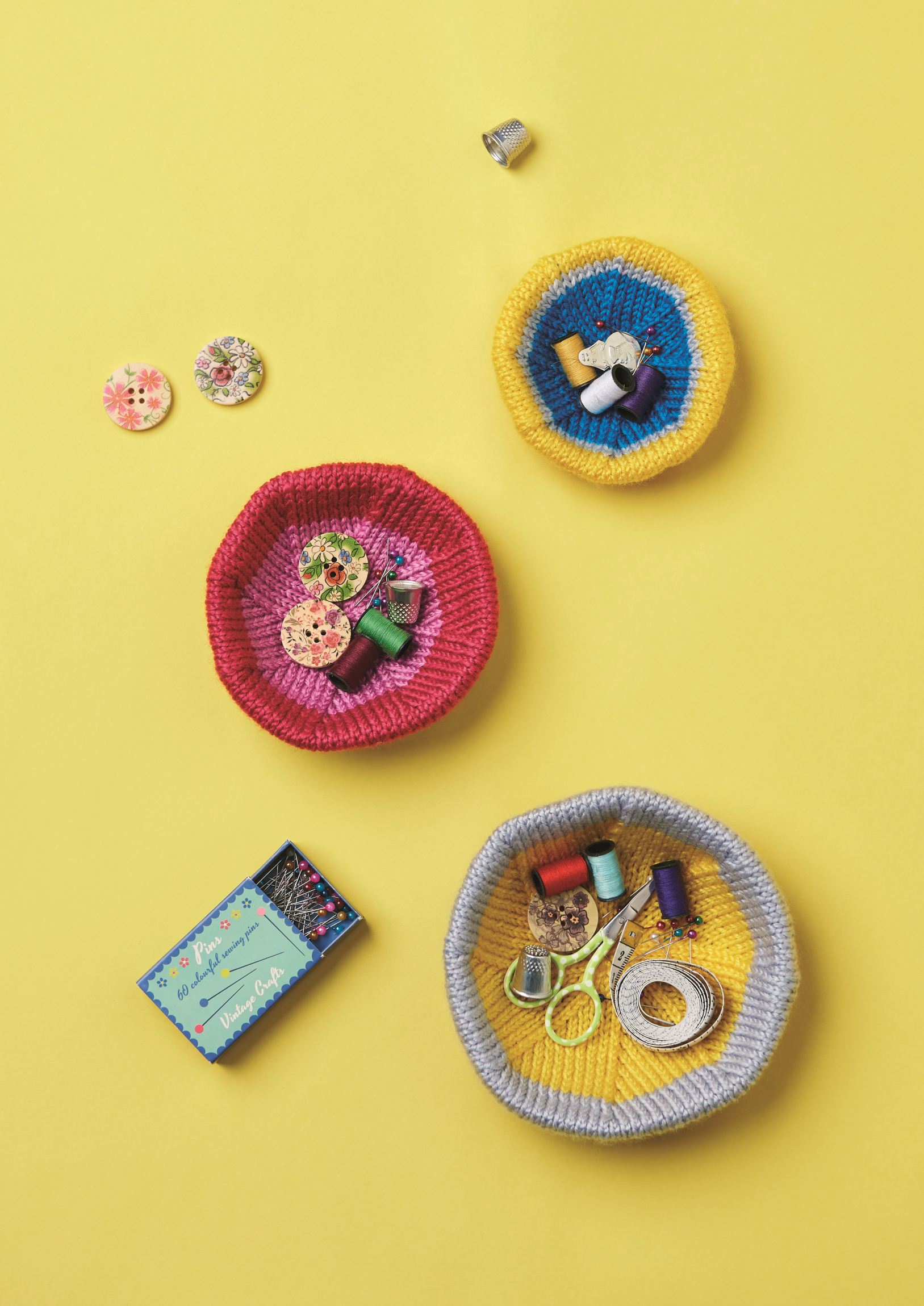 Storage Bowls | Knitting Patterns | Let's Knit Magazine