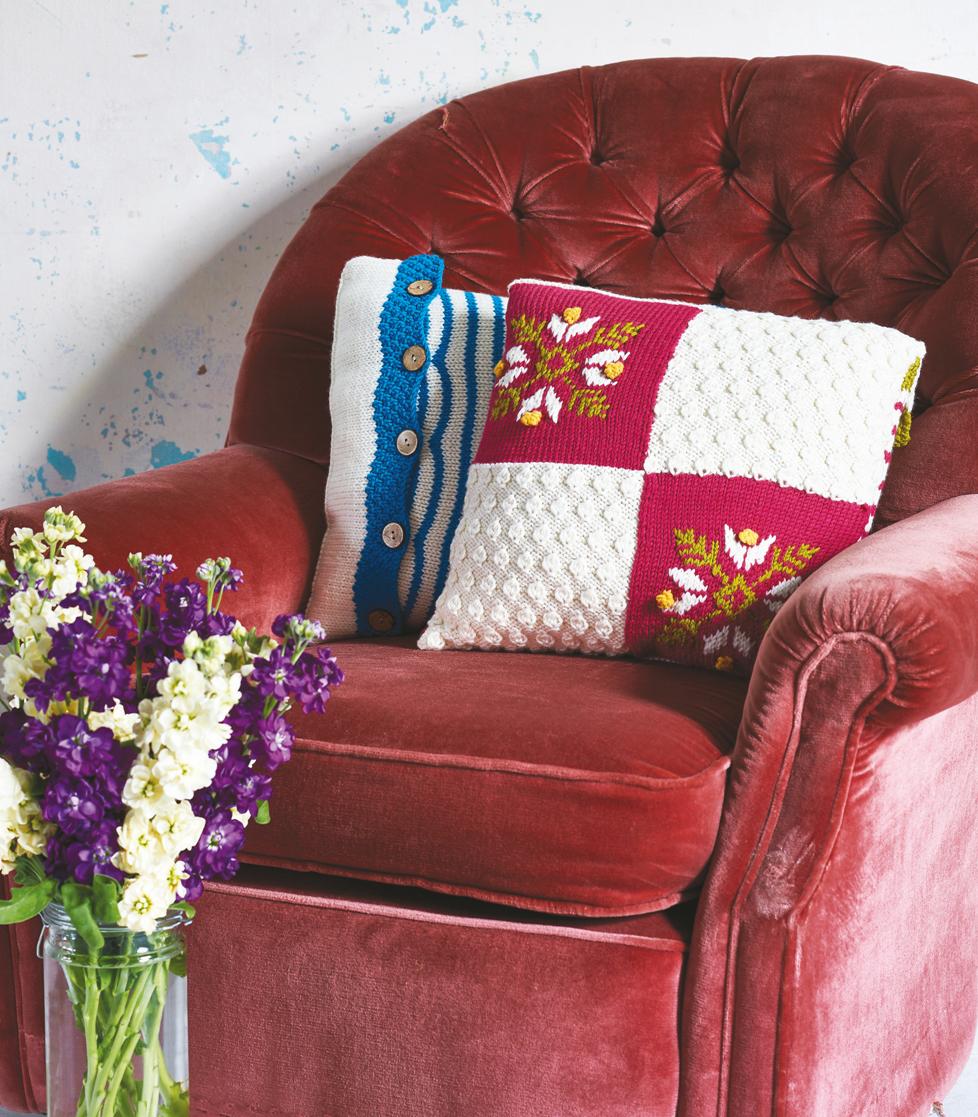 Knitted cushion | Knitting Patterns | Let's Knit Magazine