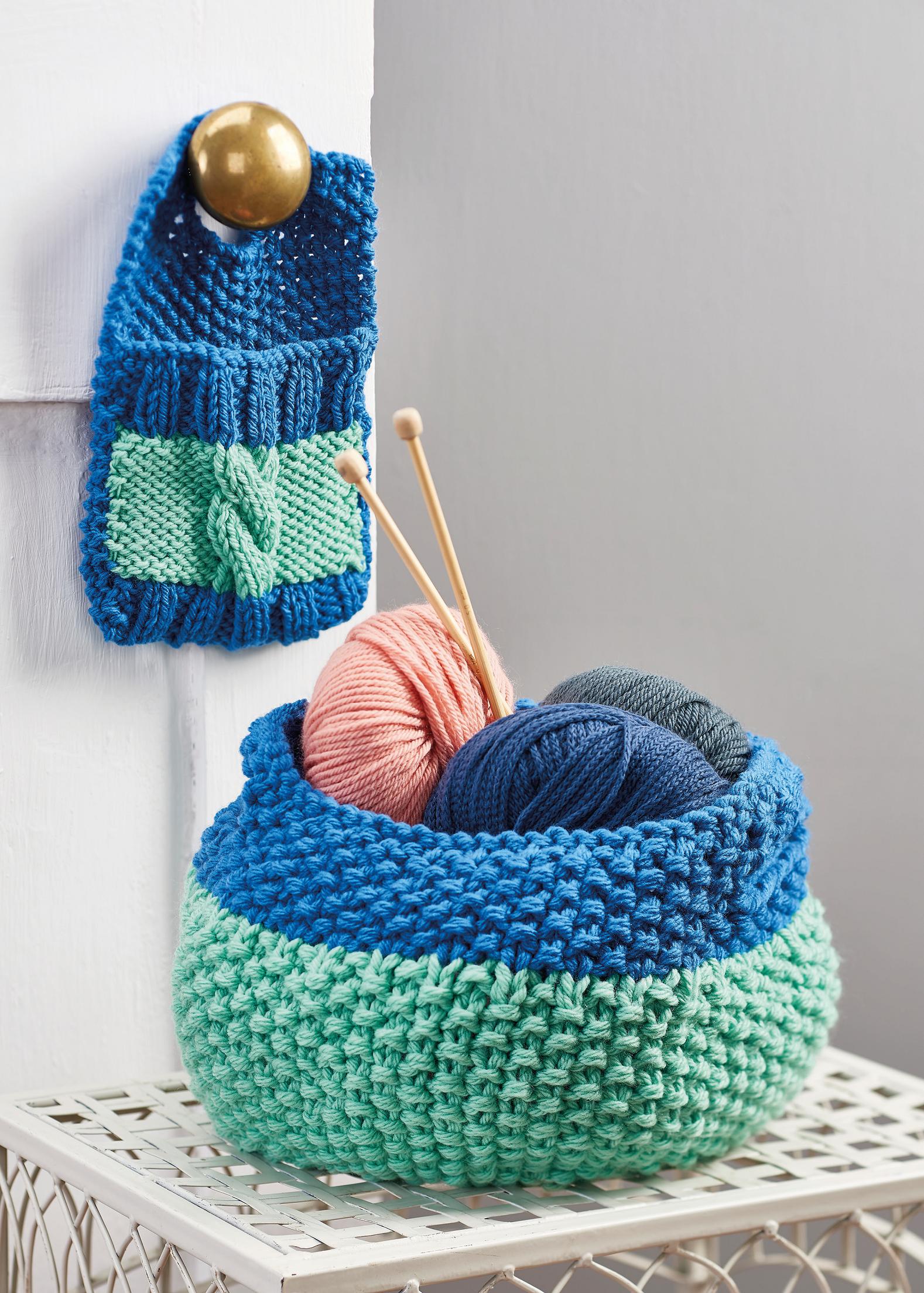 Knitted organisers | Knitting Patterns | Let's Knit Magazine