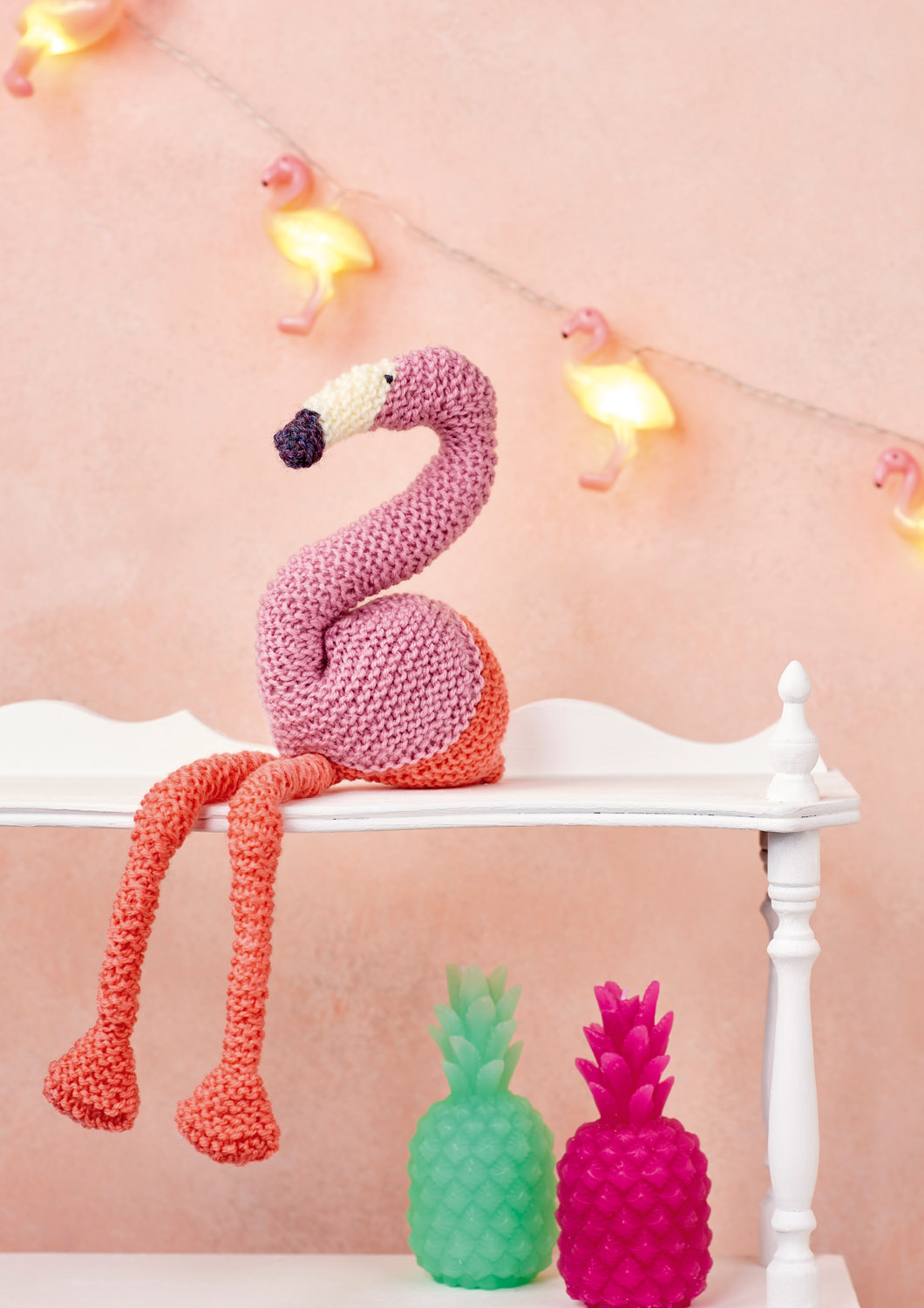 Fancy Flamingo | Knitting Patterns | Let's Knit Magazine