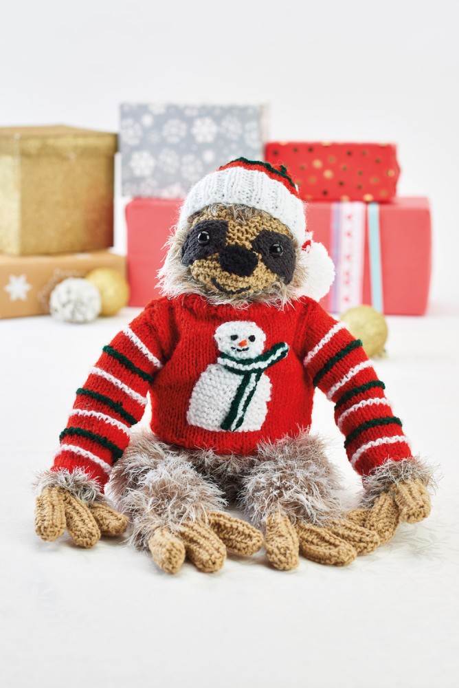 Christmas Sloth Toy Knitting Pattern | Knitting Patterns | Let's Knit ...
