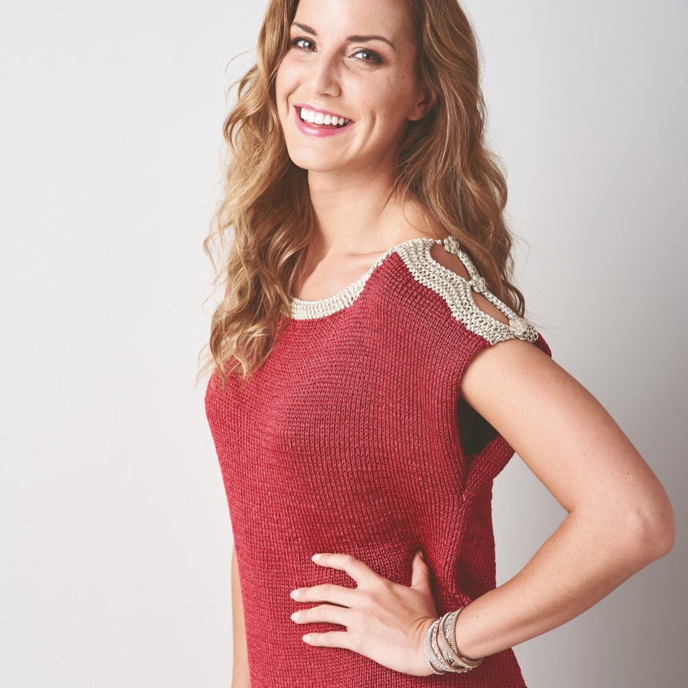 Super Simple Silky Top | Knitting Patterns | Let's Knit Magazine