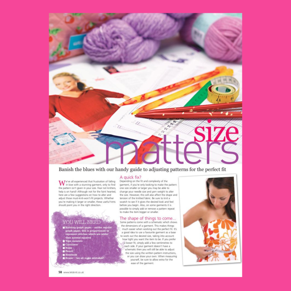 How to Knit: Resize A Knitting Pattern | Knitting Patterns | Let's Knit ...