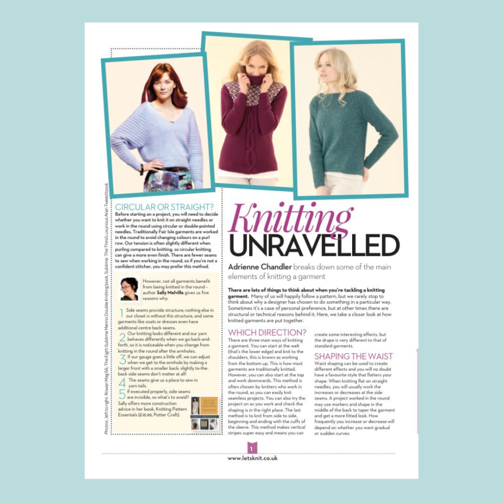 How to Knit: Garment Knitting Explained | Knitting Patterns | Let's ...