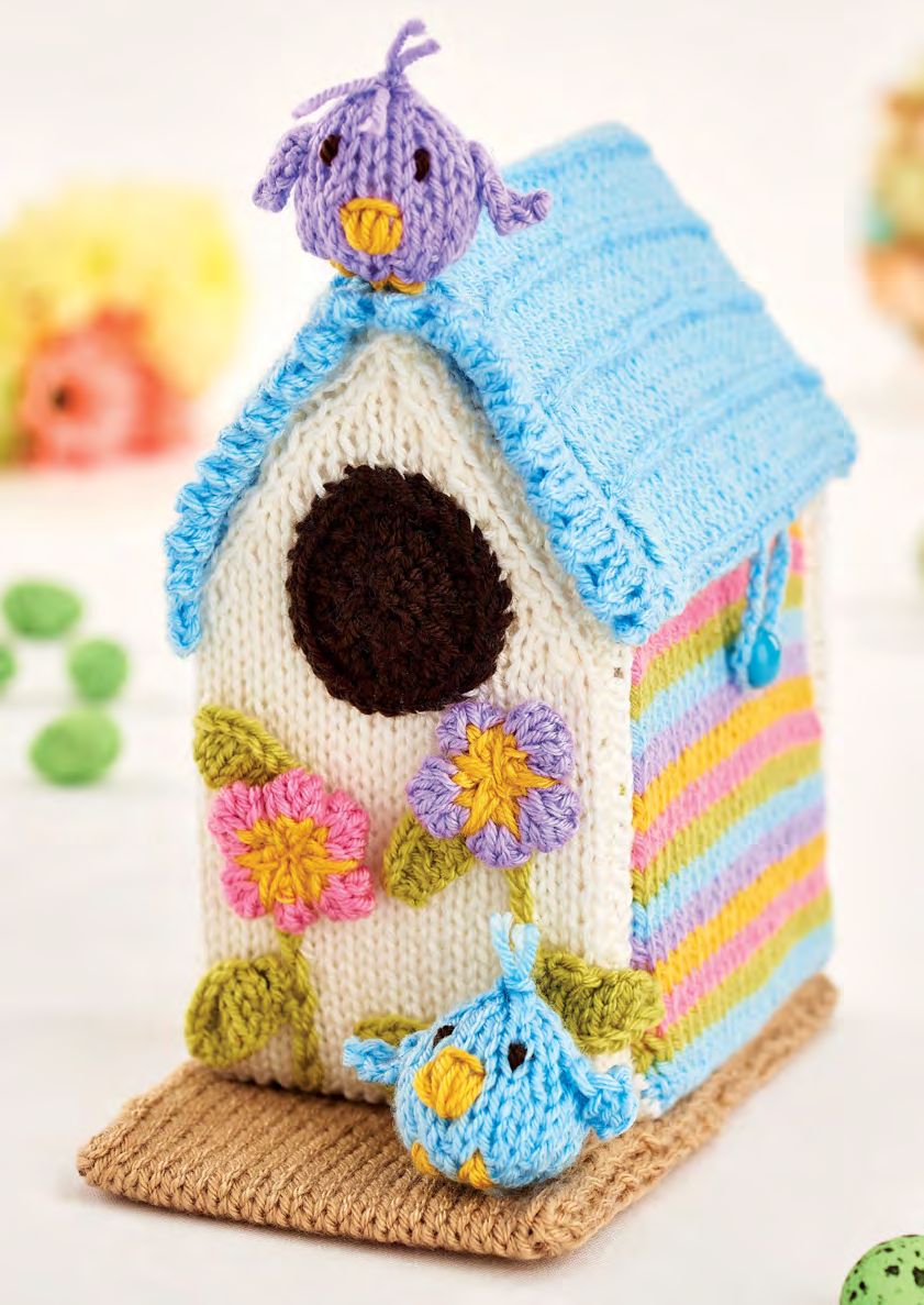Easy Knitted Bird House Storage Box | Knitting Patterns | Let's Knit ...